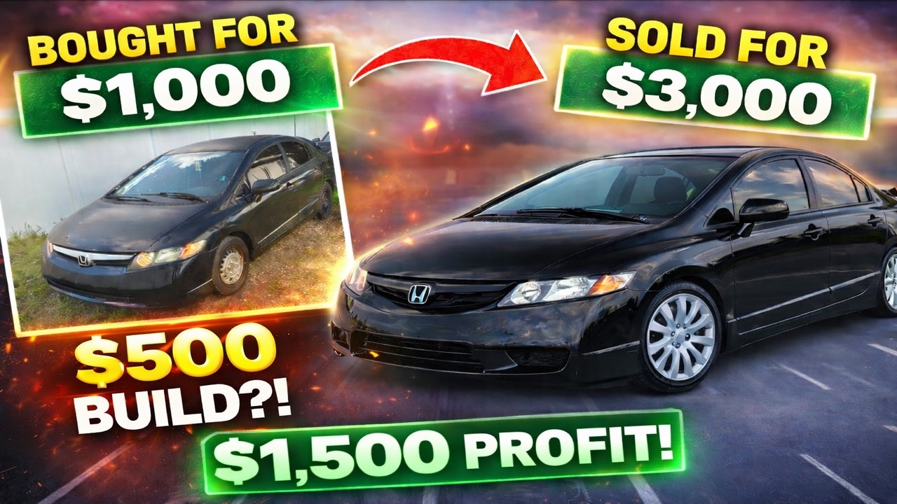 Flipping $1k To $10K: The Car Flip Challenge Ep 1