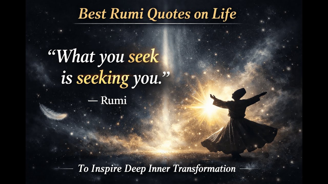 Best Rumi Quotes on Life That Change Your Perspective । Rumi’s Deep Wisdom for Inner Peace