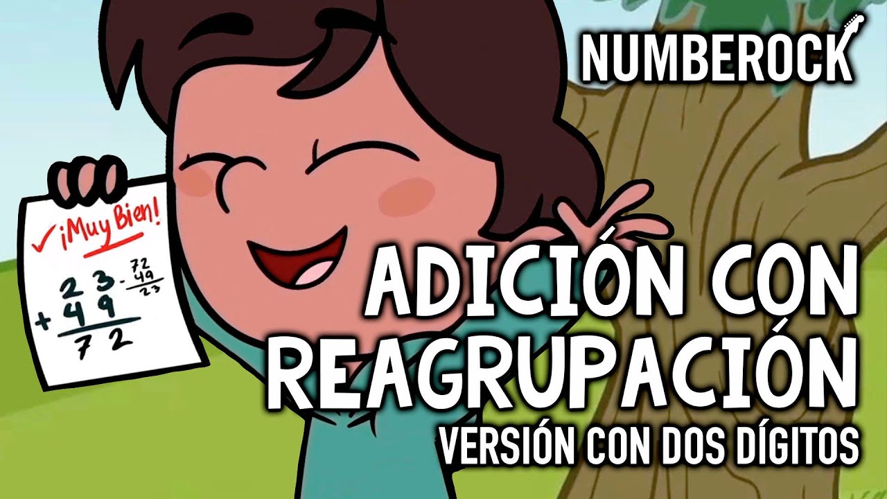 Adición con reagrupación | canción de adición con dos dígitos para niños