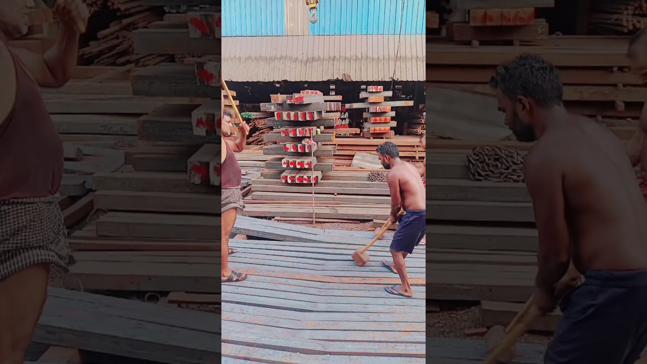 UNLEASH THE BEAST! 30Kg Hammer Breaks Billet #rollingmill #factoryworker #factory