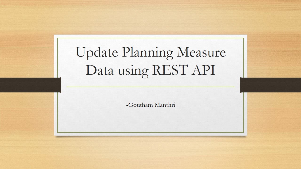 Update Planning Measure Data using REST API - Oracle Planning Cloud #oracle #cloud #restapi