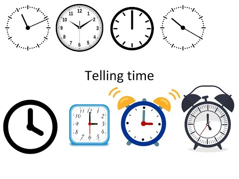 How to Tell Time general vocabulary…: English ESL video lessons