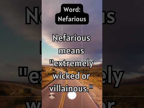 Nefarious: Wickedly Evil