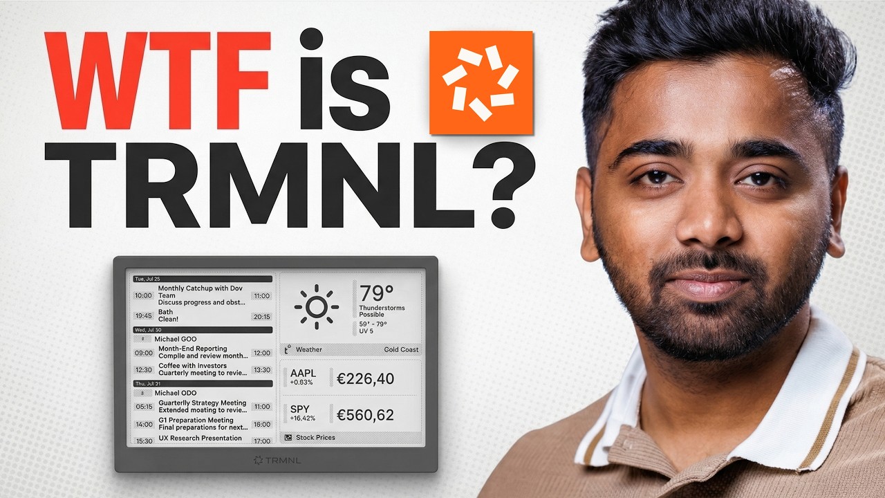 What is TRMNL? | Building My First TRMNL Plugin (GitHub Charts, Calendar & Focused Desk Setup)