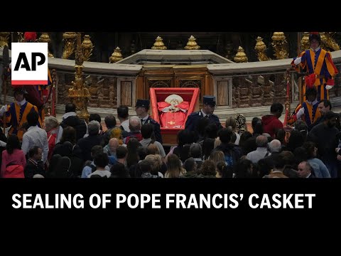 Sealing of Pope Francis’ casket