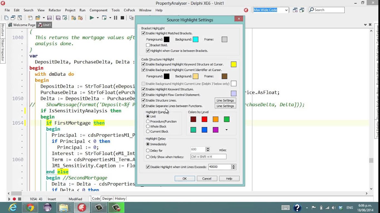 Delphi Programming Tutorial #100 - Structural Highlighting