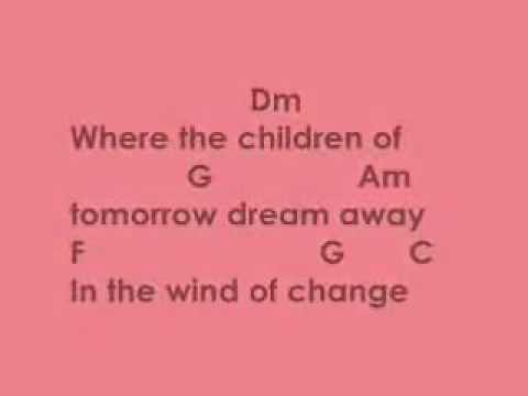 Scorpions chords+lyrics Wind of change