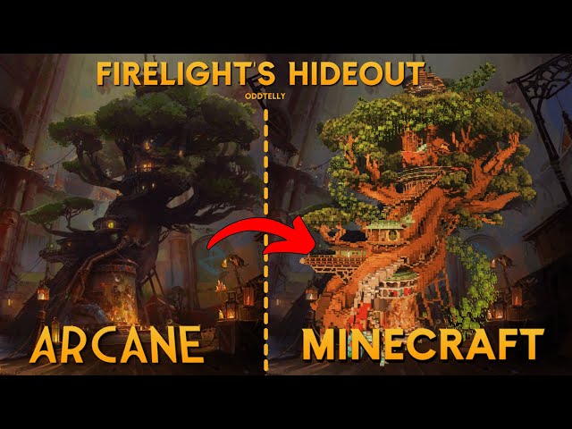 Firelight's Hideout | ARCANE in MINECRAFT | FREE DOWNLOAD Minecraft Map