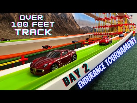100 FEET LONG RACE TRACK | DIECAST CARS RACING TOURNAMENT | DAY 2