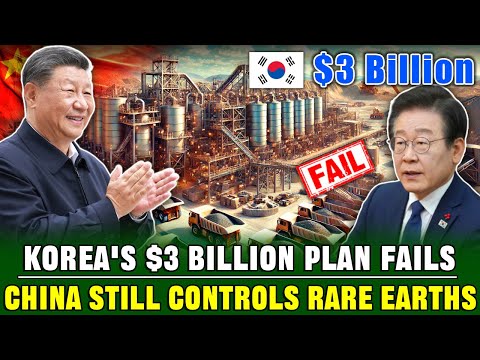 Korea's $3 Billion Rare Earth Plant Tried to Wean Itself Off China, but the Plan Has Now Failed!