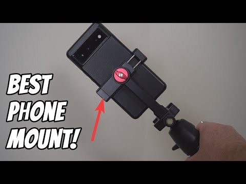 This phone tripod mount is impressively sturdy and easy to use!