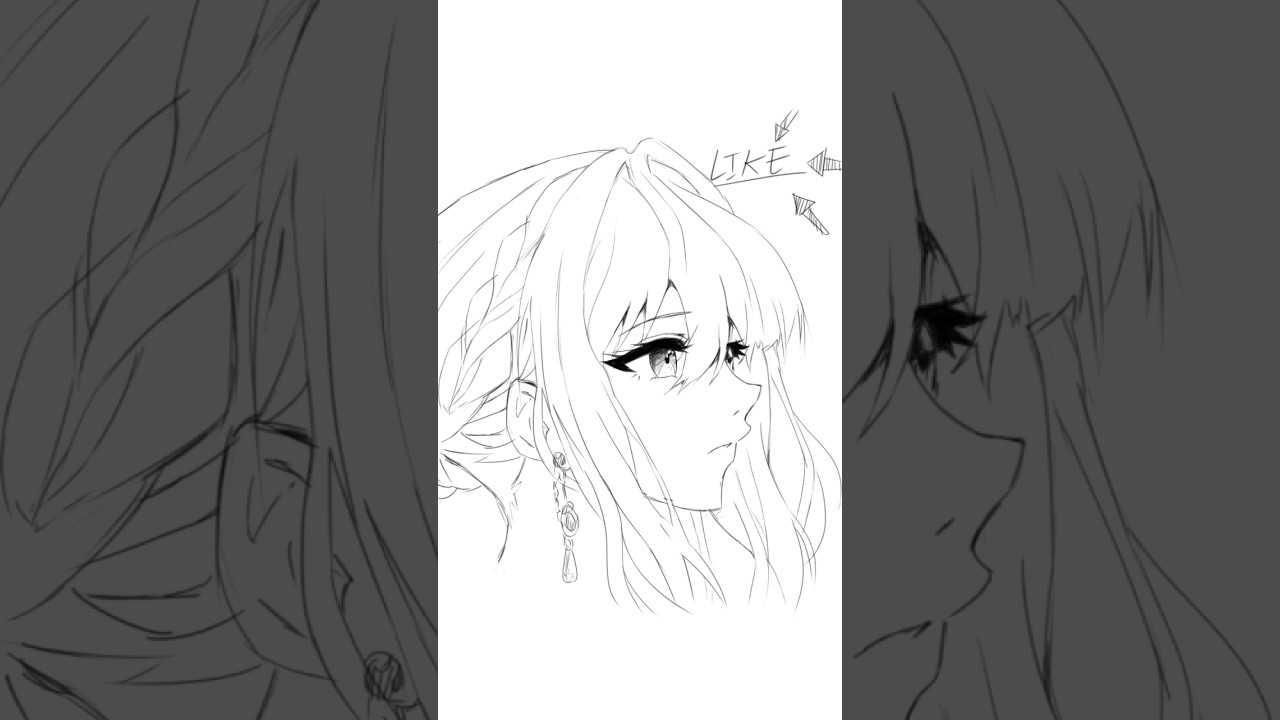 this drawing is pretty? 🥺 // violet evergarden #art #shorts