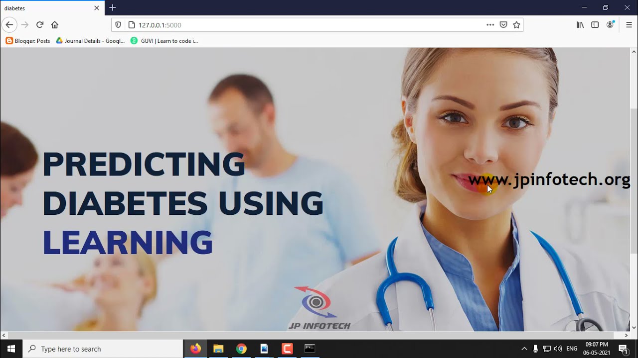 Diabetes Prediction using Machine Learning | Python Final Year Project