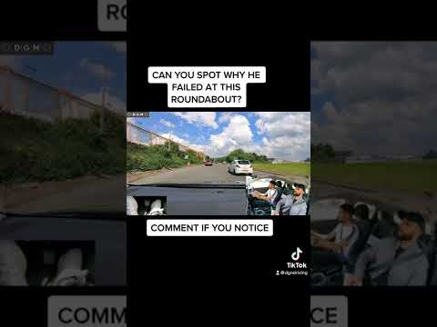 Can You Spot Why The Learner Driver Failed At This Roundabout? #driving #drivingtest