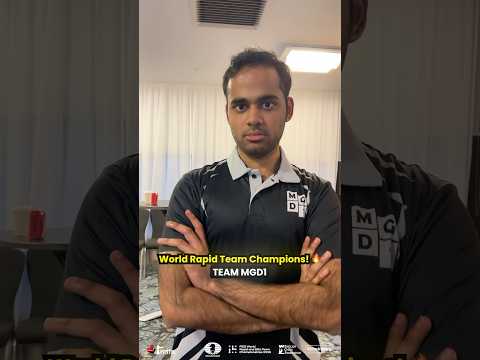 Indian Team become the World Champions ππ₯ #chess