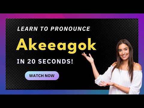 How to Pronounce Akeeagok (Canada/Canadian Pronunciation)