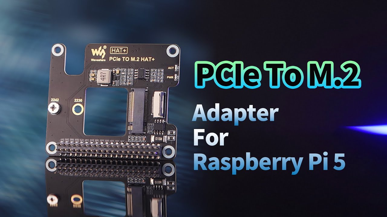 PCIe M.2 M-Key HAT+ for Raspberry Pi 5