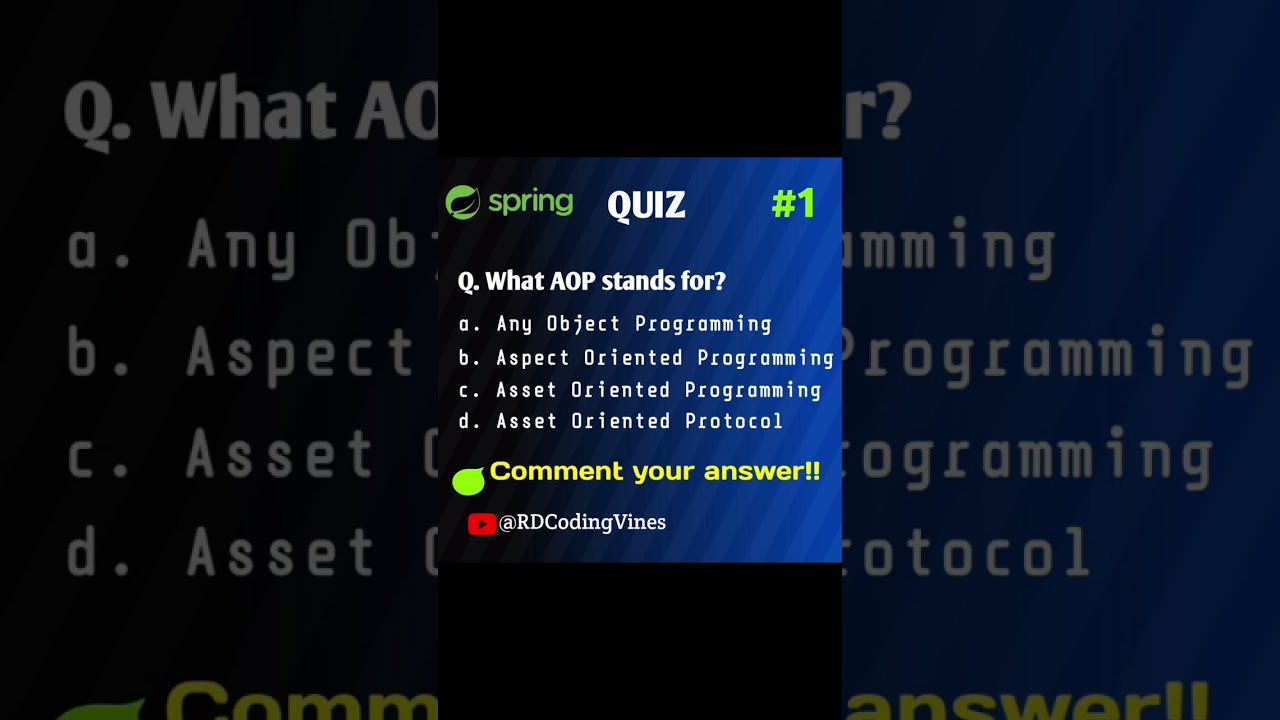 What is AOP?? #spring #java #javaprogramming #springtutorial