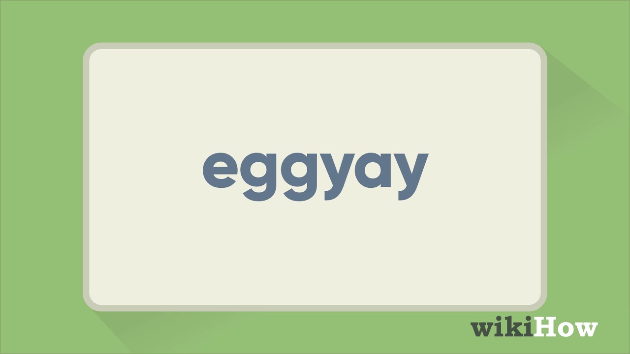 How to Speak Pig Latin