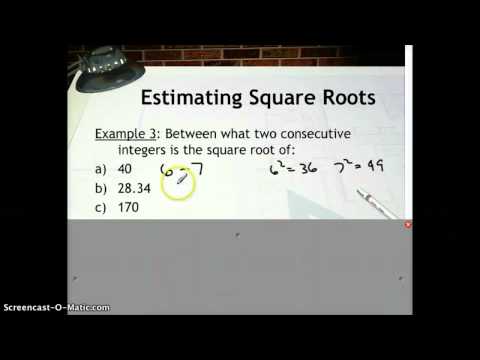 Lesson 3.8: Finding and Estimating Square Roots