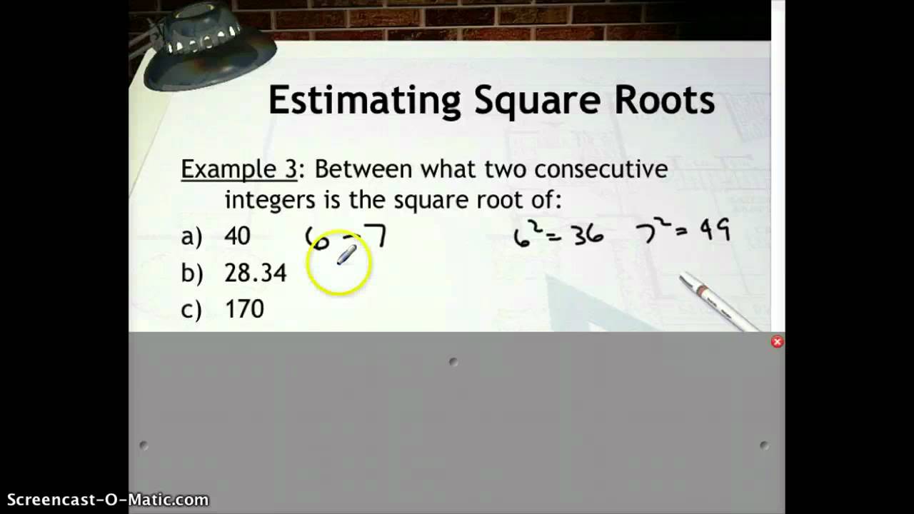 Lesson 3.8: Finding and Estimating Square Roots