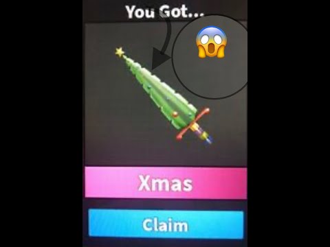 I Traded For The Xmas Knife On Murder Mystery 2 #Shorts