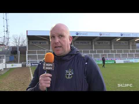 INTERVIEW Matt Gray Hartlepool United 1 Sutton United 1 19/02/22 EFL2