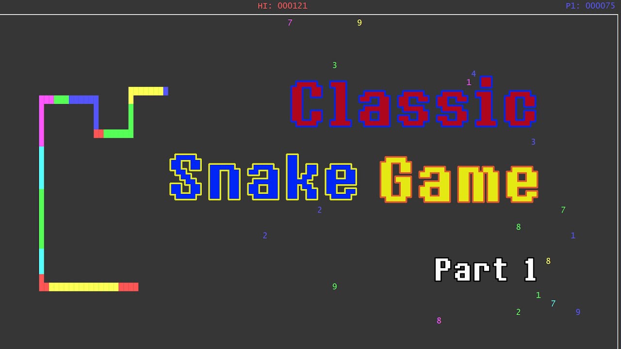 Classic Snake Game - Part 1 (Beginner Python Tutorial on Linux)