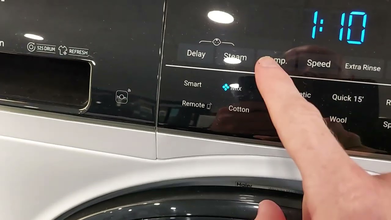 How to use a Haier washing machine