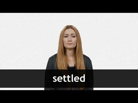 SETTLED definition and meaning | Collins English Dictionary