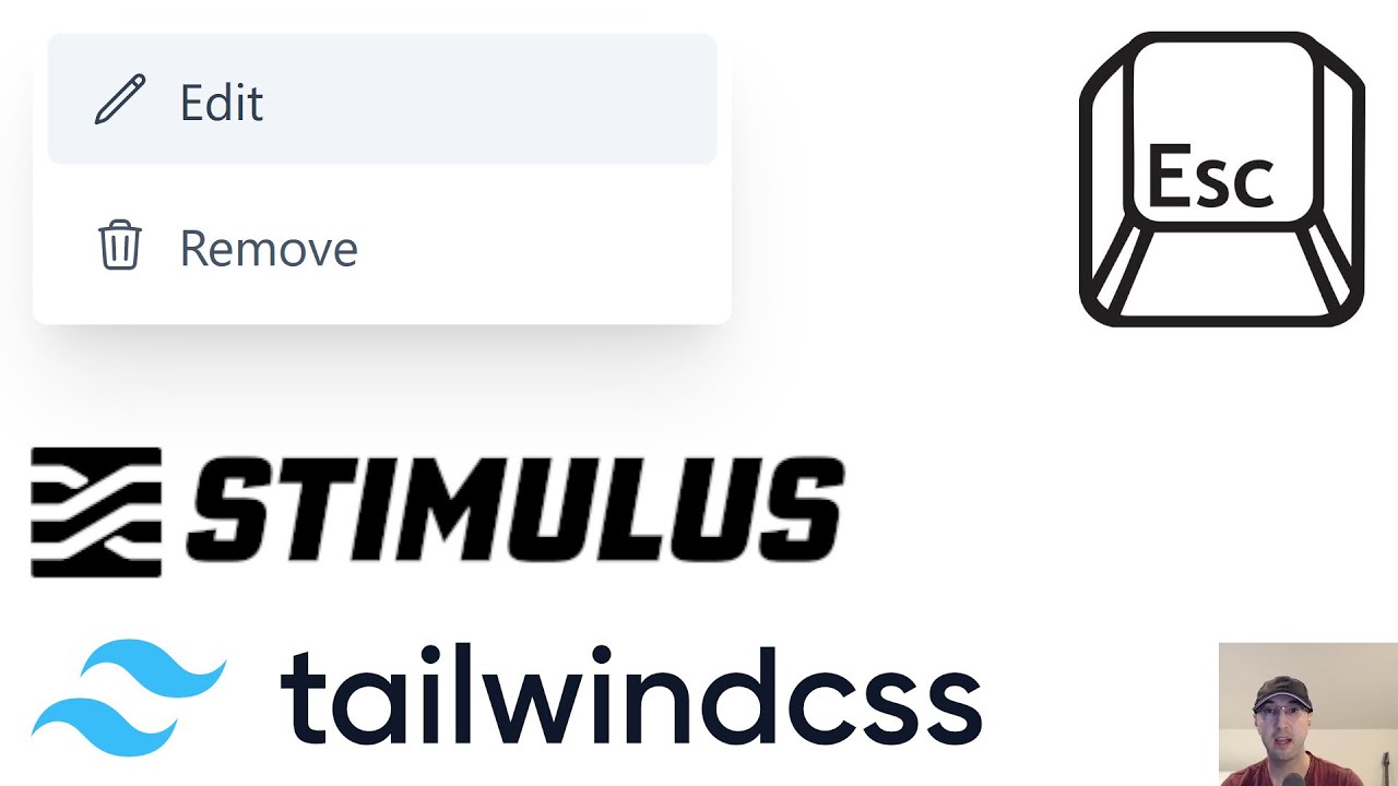 A Dropdown Menu Using Stimulus and TailwindCSS with Escape Key Support