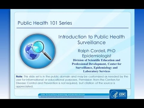 Introduction to Public Health Surveillance
