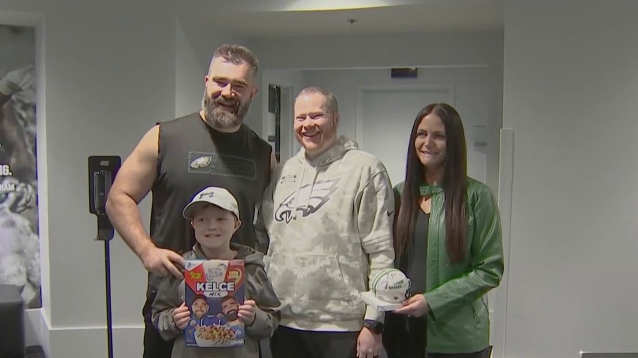 Family won Eagles Autism Foundation 50/50, met star Birds