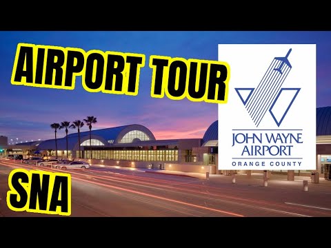 John Wayne Airport, Orange County SNA airport walking tour