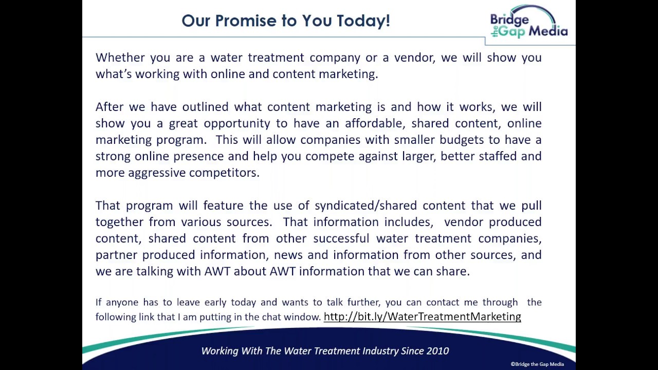 Association of Water Technologies (AWT) - Water Treatment Content Marketing