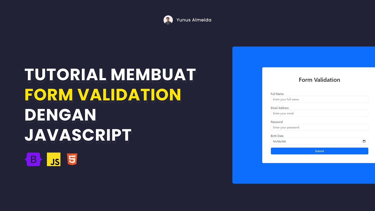 Tutorial Membuat Form Validation dengan Javascript
