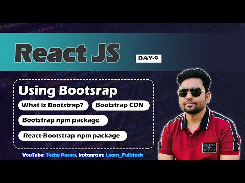 How to use bootstrap in React?| #reactbootstrap #bootstrap #reactjs #Day9
