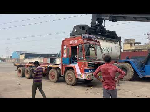 Unloading Tank Container #KUMARLOGISTICS