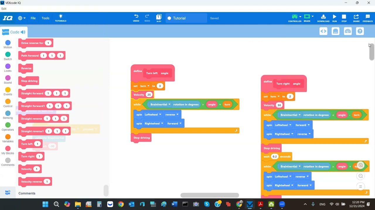 Turn degrees in code - VEX IQ General Discussion - VEX Forum
