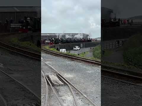 Cavalcade Pr2 Ffestiniog Railway Platinum Jubilee Gala June 2025 - loco convoy to Minffordd