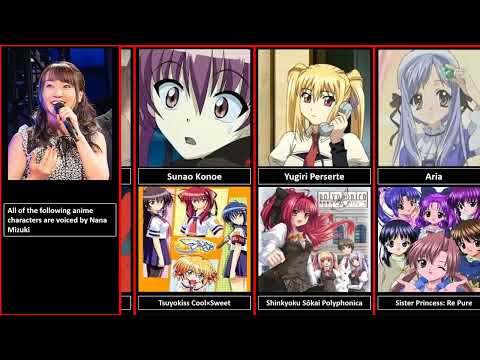 Anime characters with same voice actor/actress | Nana Mizuki | Part 1