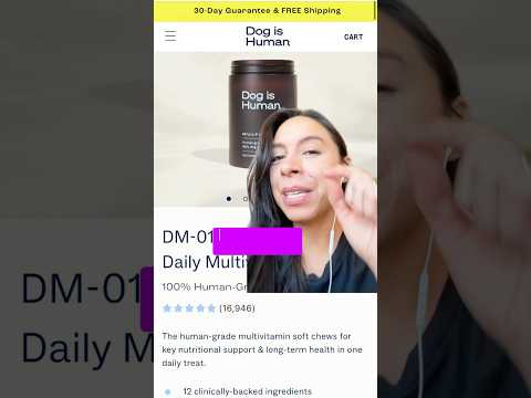 Dog is Human Supplement REVIEW 👀 #dogmom  #dogshorts