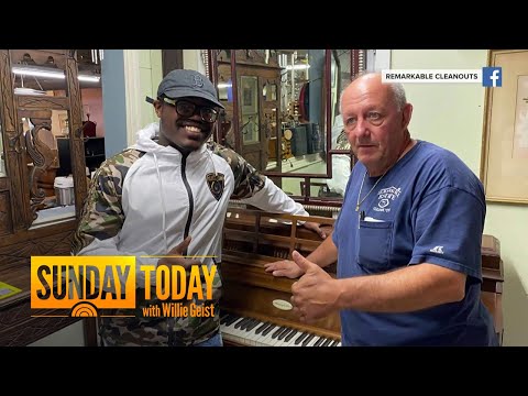 Man Gifted A Steinway After Impressing Store Owner With His Piano Skills | Sunday TODAY