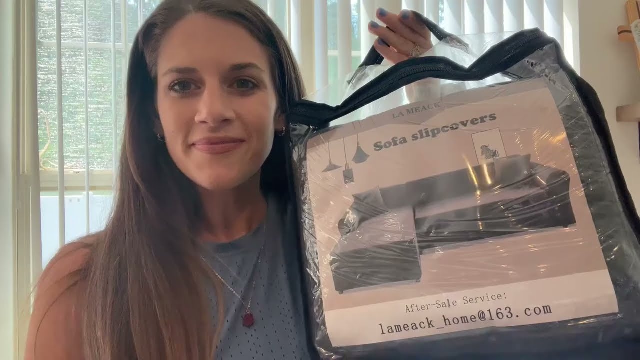 LA MEACK Sectional Couch Covers 2-Piece Softness L Shaped Sofa Cover Super Stretch L-Type Couch Slip