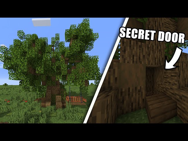 Custom Tree with Secret Passage Minecraft Map
