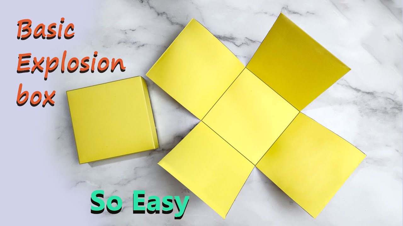 How to Make an Explosion Box Base | Step-by-Step Tutorial | DIY Paper Craft