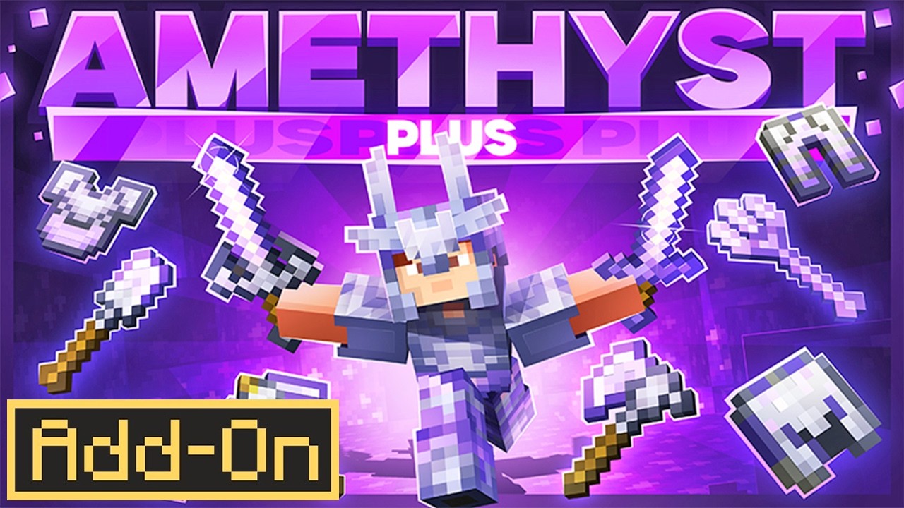 AMETHYST PLUS ADDON Enhances Vanilla Minecraft Survival in-depth review!
