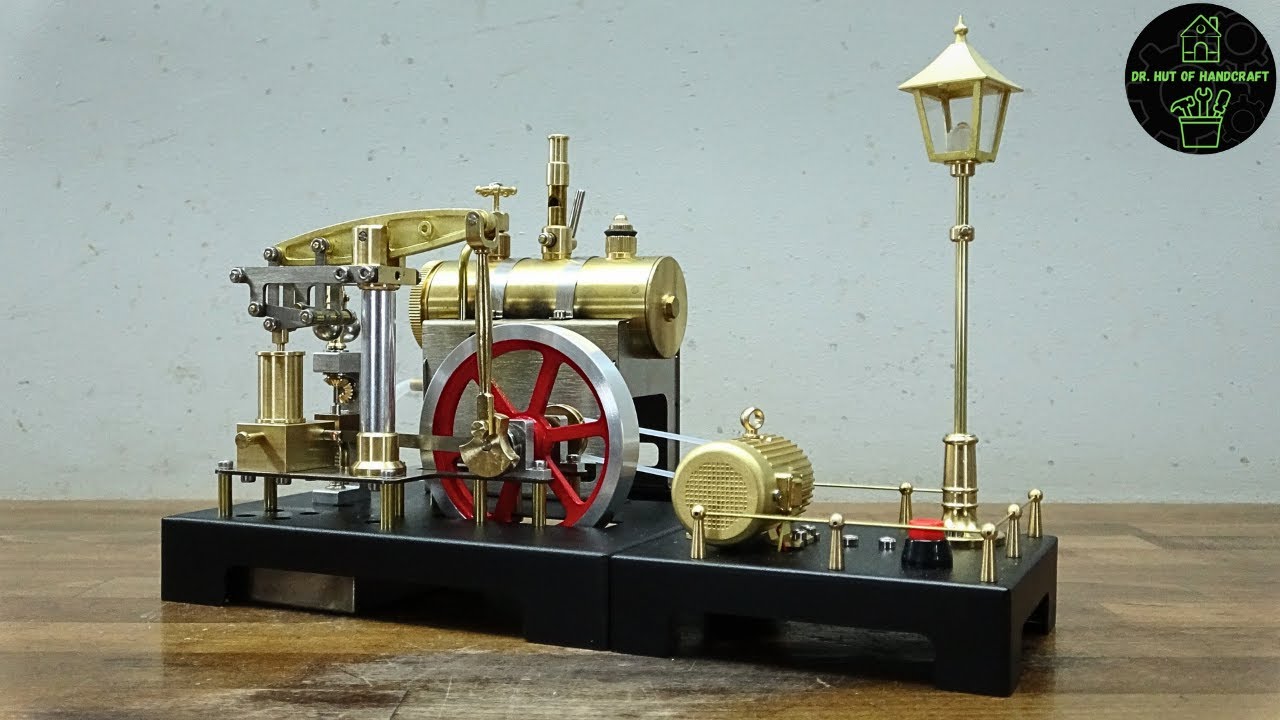 The beauty of model engineering: 'StirlingKit' Steam Beam Engine model I Dr. Hut of Handcraft
