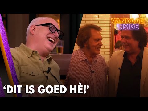 René lacht om stroef gesprek tussen René le Blanc en Engelbert Humperdinck: ‘Dit is goed hè!’