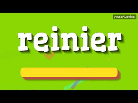 REINIER - HOW TO PRONOUNCE IT!?
